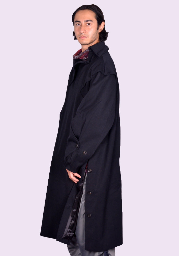 KIKO KOSTADINOV BENDIX COAT RAVEN BLACK FW24 | DOSHABURI Shop ...